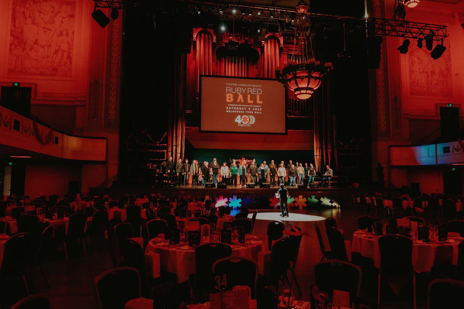 Ruby Red Ball - Audience & Hall | Thorne Harbour Health